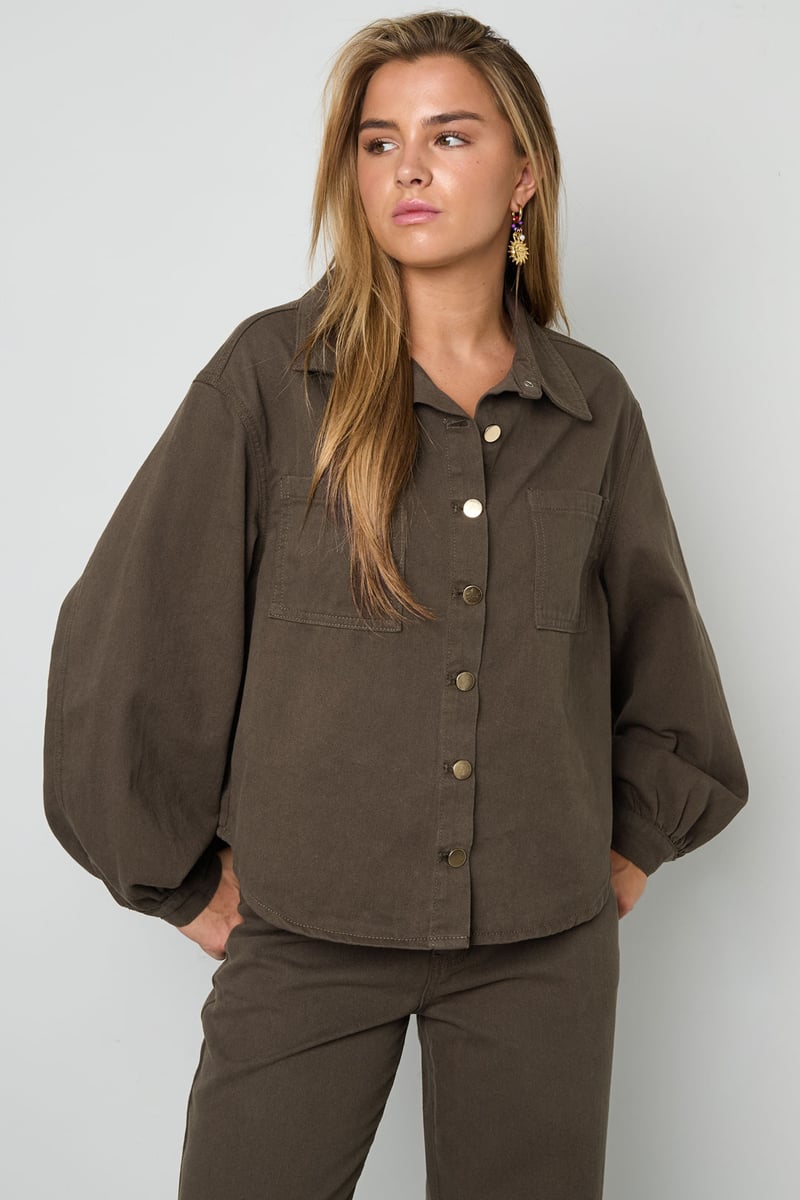 Brown crush jacket – Gimme